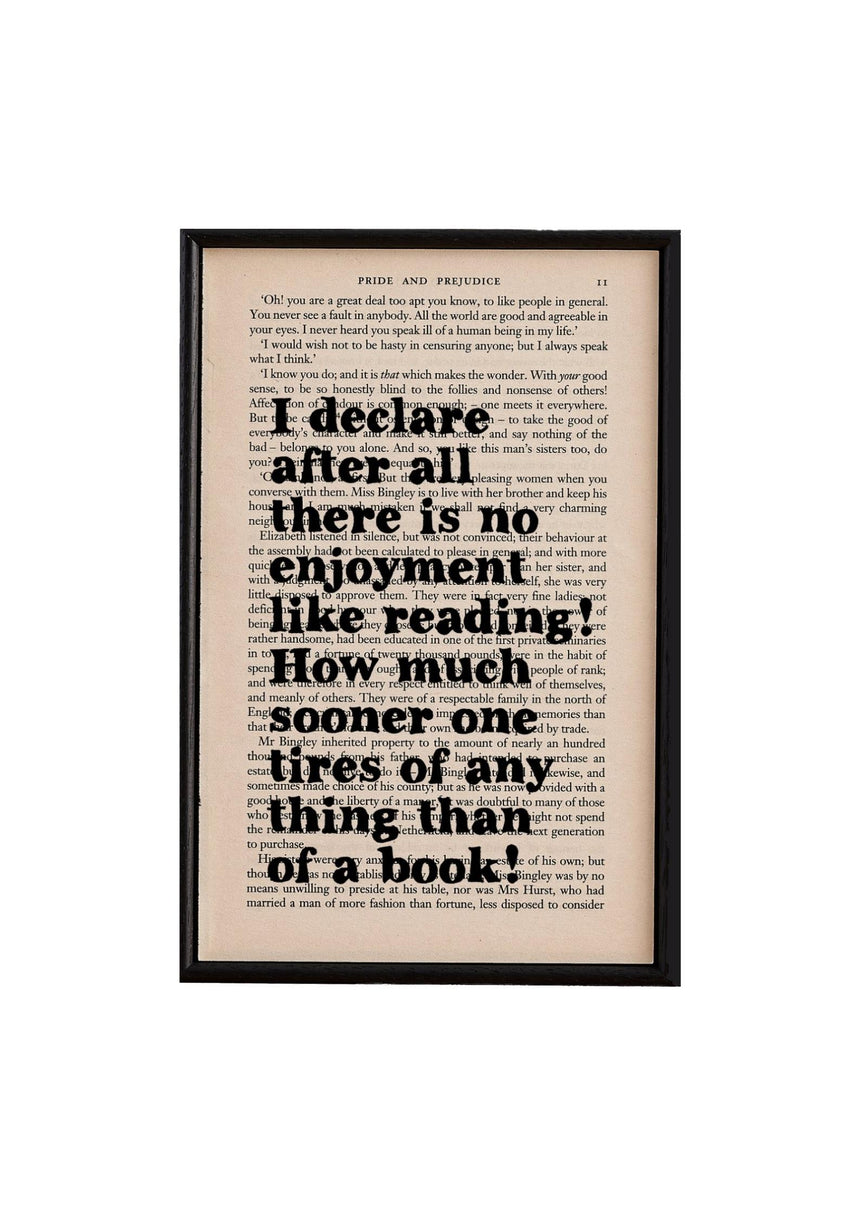 Book Page Print - Gifts for Book Lovers - Unique Gifts | Driftroom ...