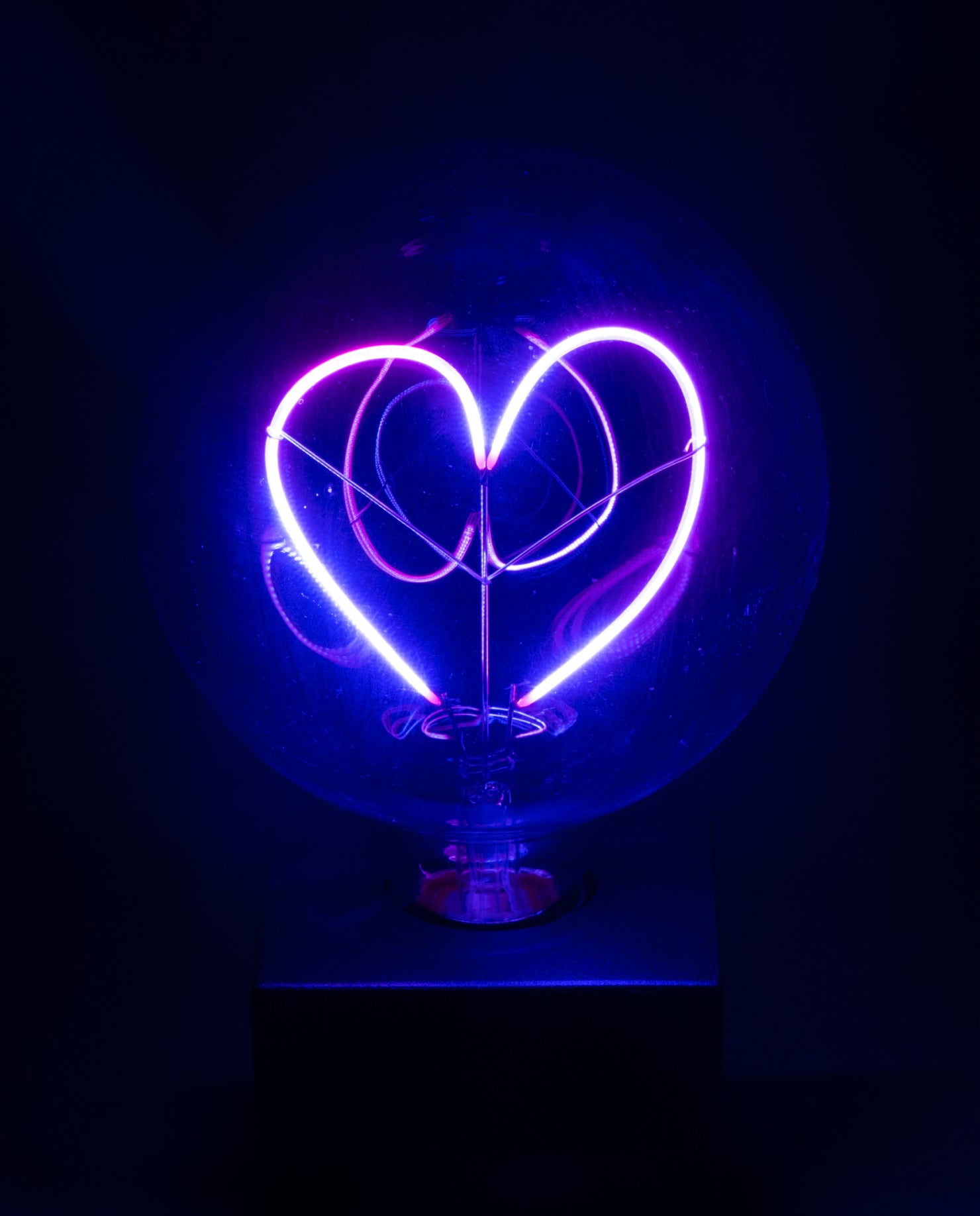 Pink Love Heart LED Message In A Bulb - LED Text Bulb | Driftroom ...
