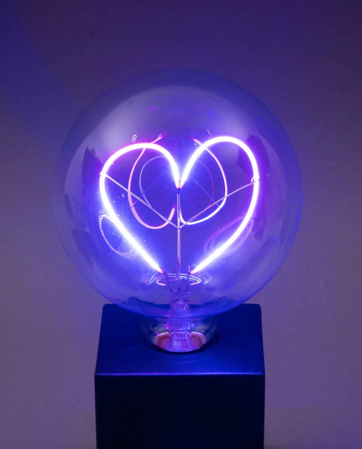 Pink Love Heart LED Message In A Bulb - LED Text Bulb | Driftroom ...
